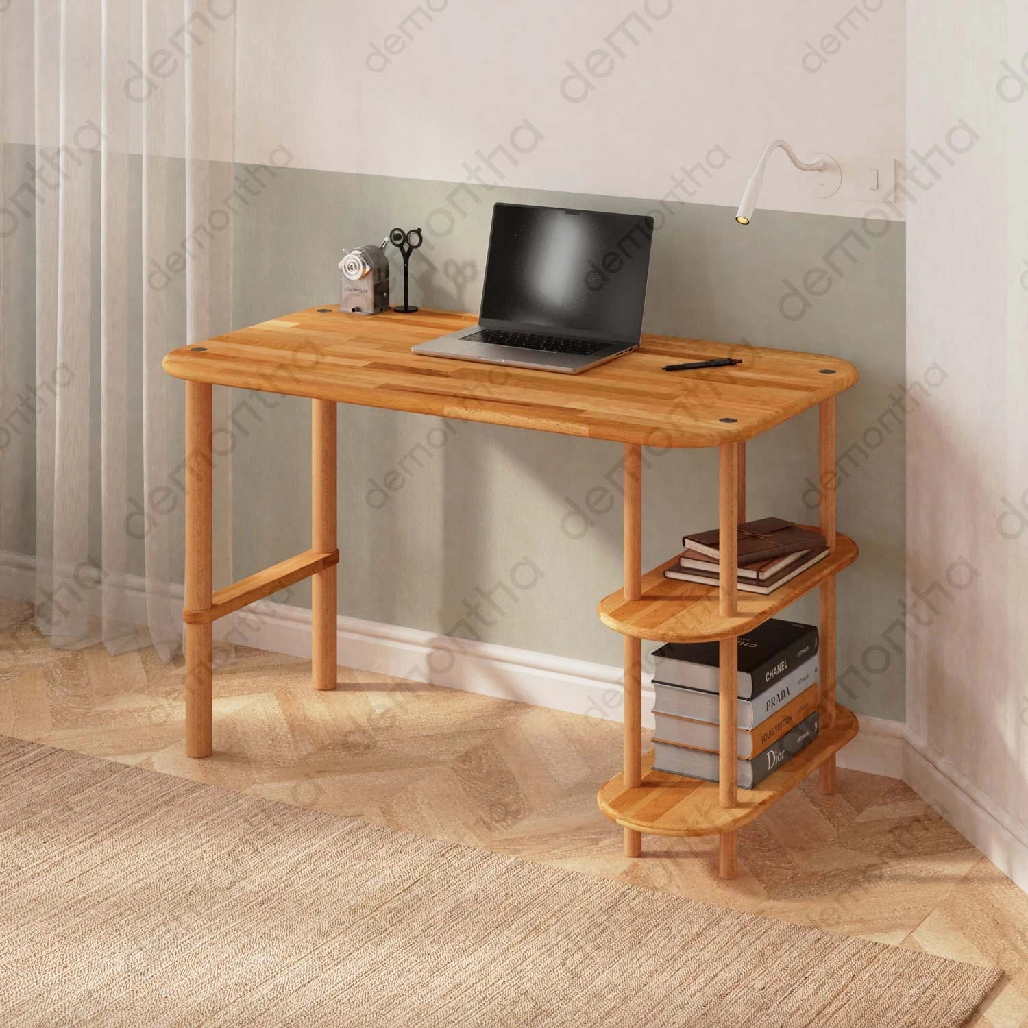 Simple Wooden Desk – Minimalist Home Office - Tomruque Wood Studios