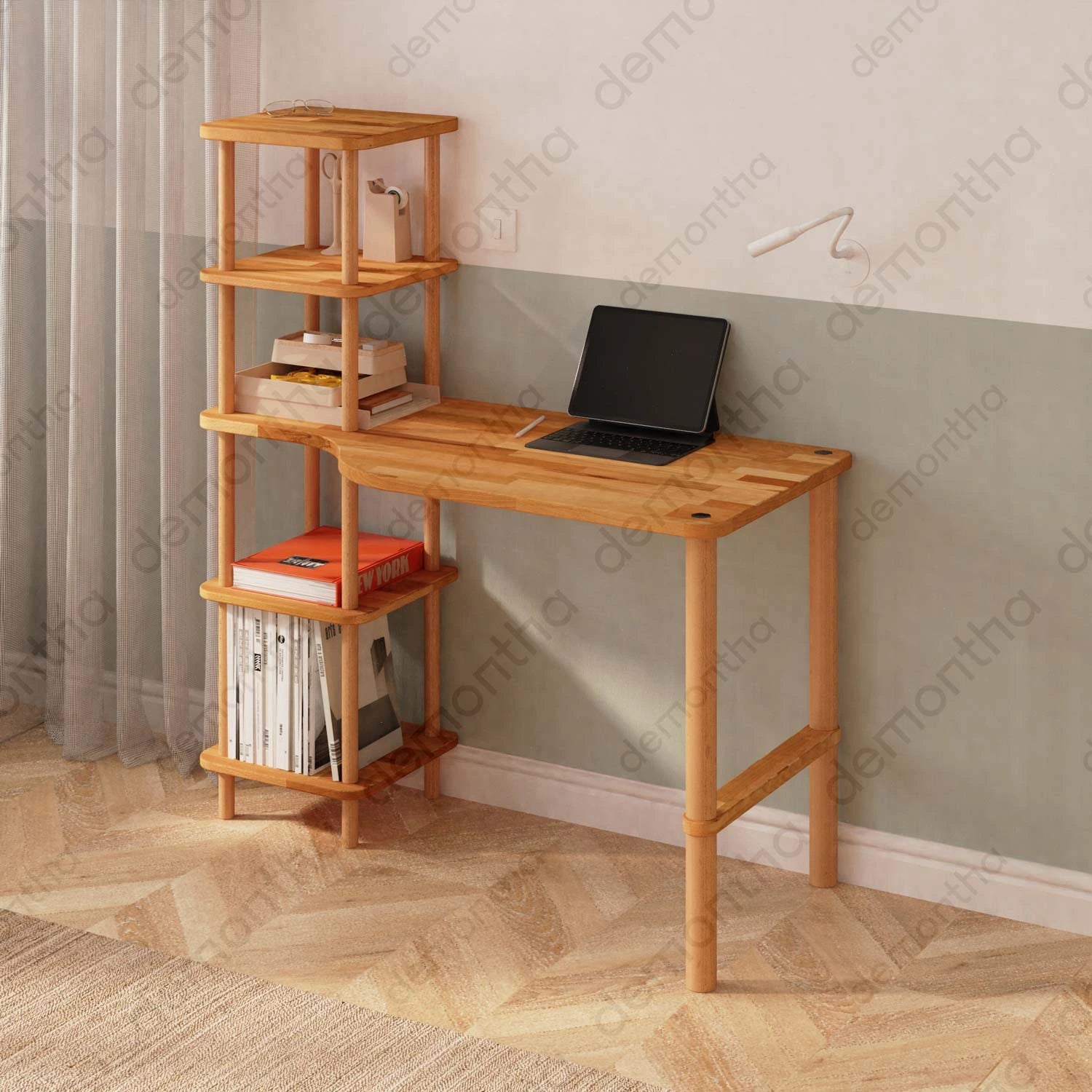 Wooden Computer Table – Stylish & Practical - Tomruque Wood Studios
