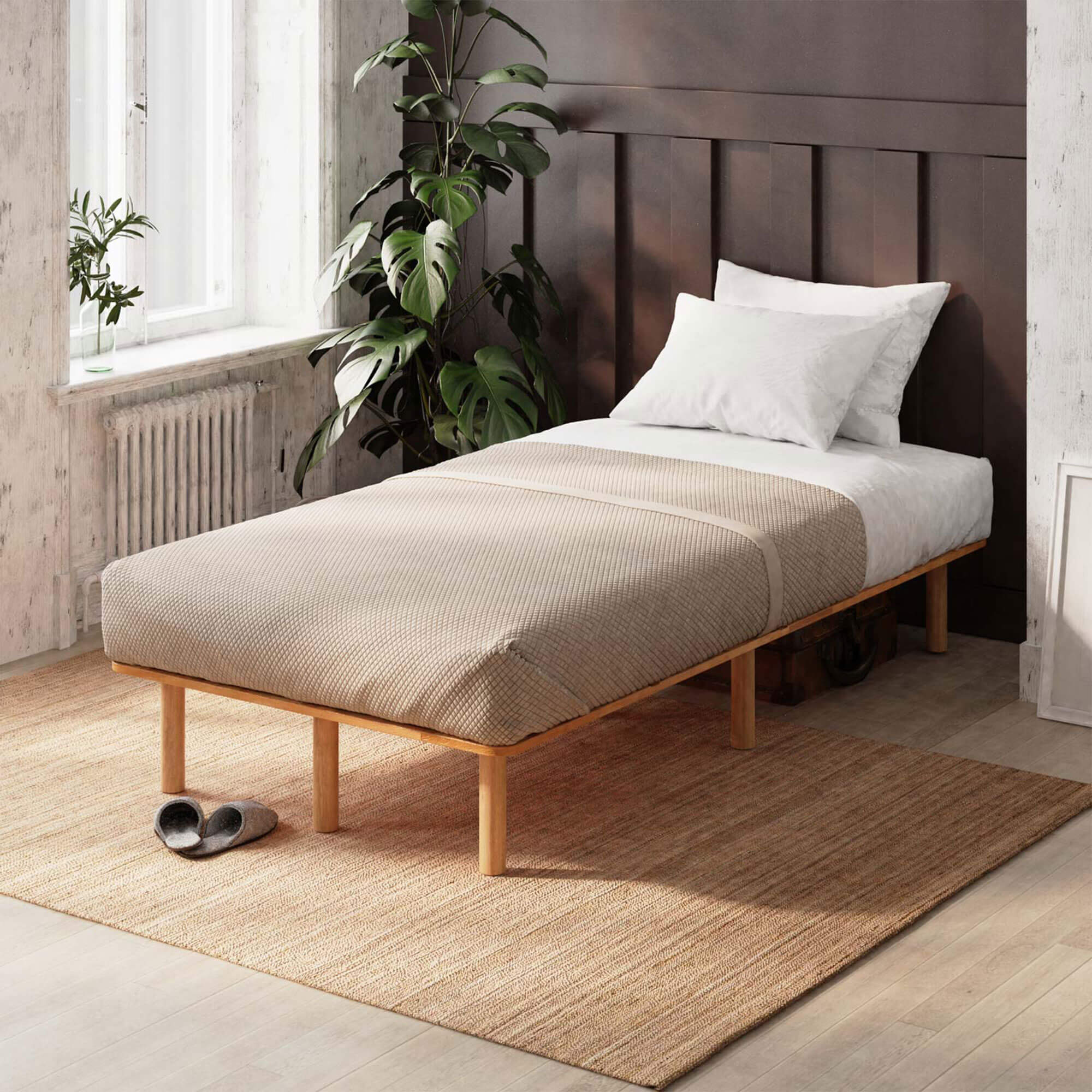 Wood Single Bed Frame: Scandinavian Style for Quality Living - Tomruque ...