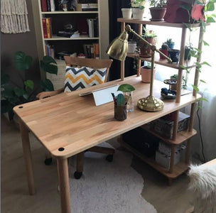 Beech Wood Desk: Handcrafted and Built to Last - Tomruque Wood Studios