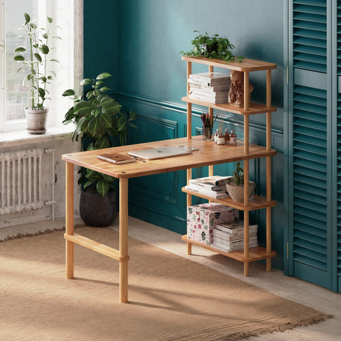 Beech Wood Desk: Handcrafted and Built to Last - Tomruque Wood Studios